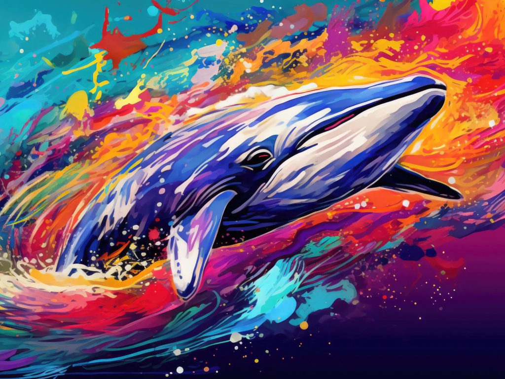 Soñar con Ballena de Colores